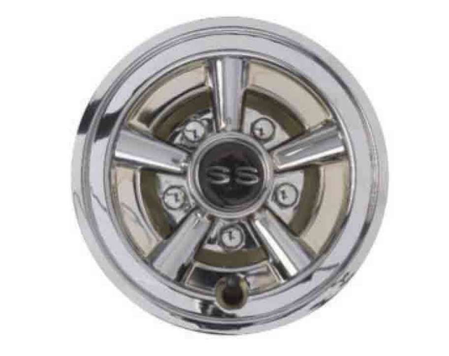 8" CHROME PAINTED WHEEL COVER WITH SS LOGO-608291: Golf Cart Parts ...