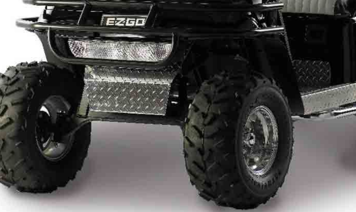 Diamond Plate Front Shield Kit: Golf Cart Parts & Accessories - Cart ...