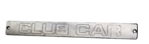 CLUB CAR DS NAME PLATE - DIAMOND PLATE