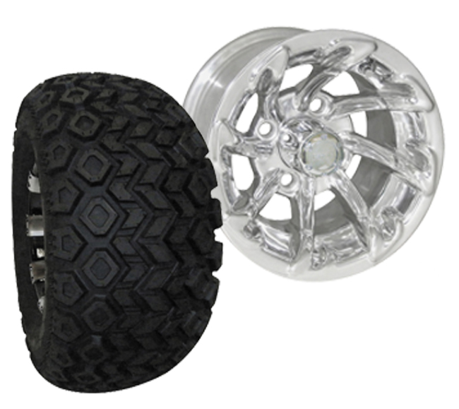 RHOX 10" MOJAVE II MOUNTED ON RHOX DARLINGTON CHROME (set of 4)